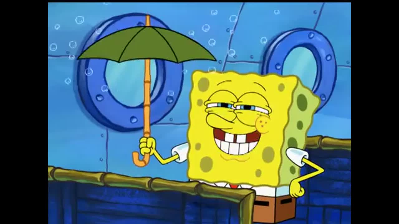 I brought an umbrella video clip by Spongebob Squarepants