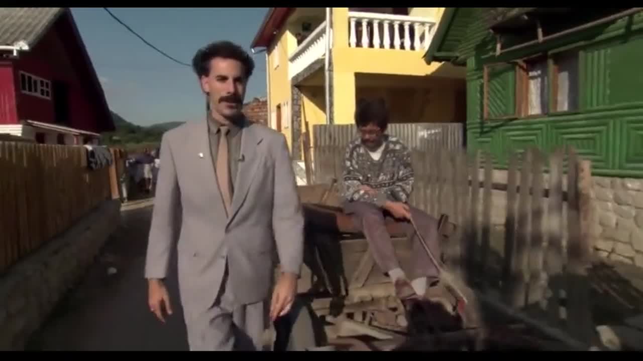 Naughty, naughty video clip by Borat