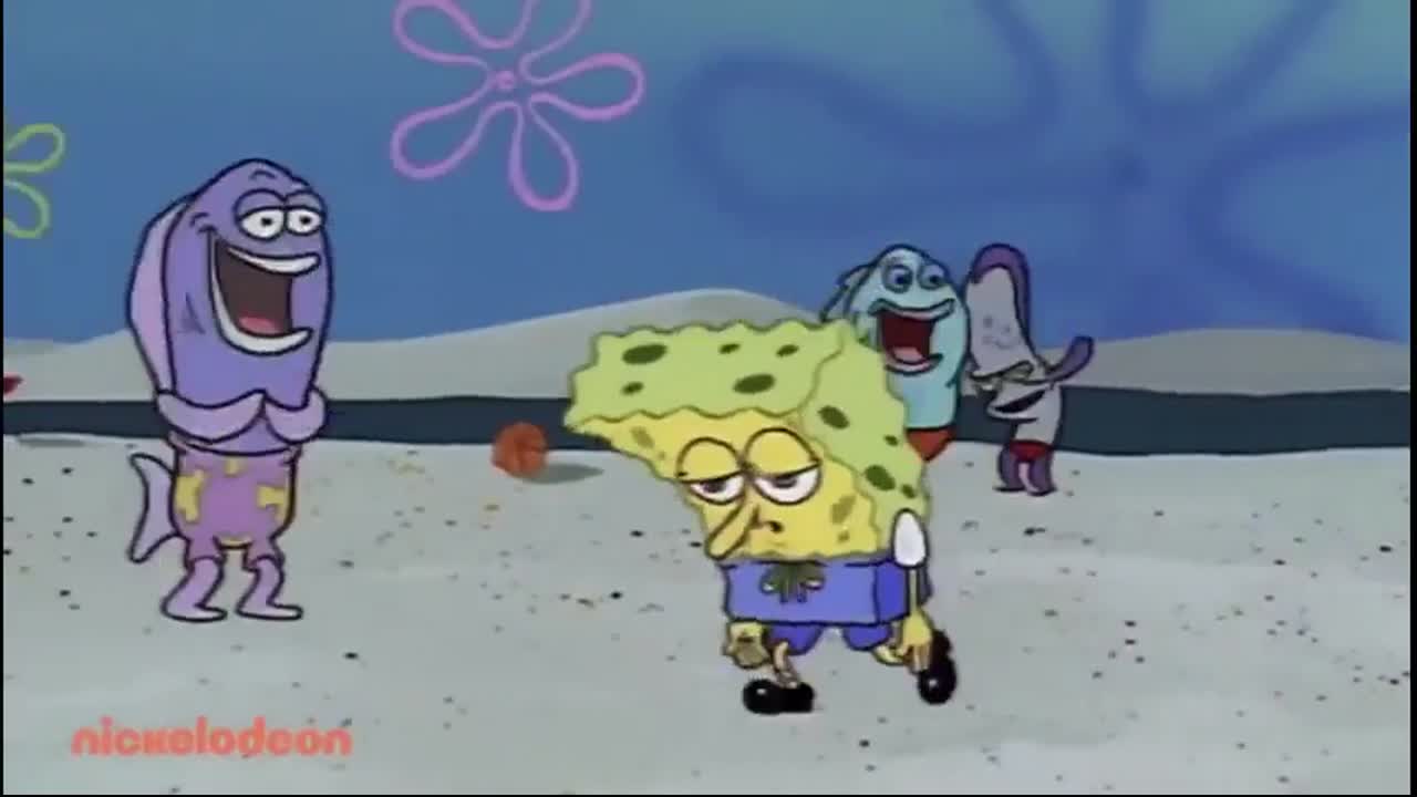 Getting laughed at video clip by Spongebob Squarepants