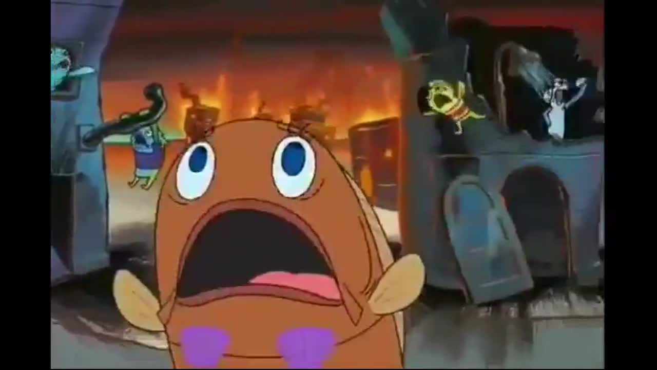 Spongebob Squarepants Bikini Bottom In Panic